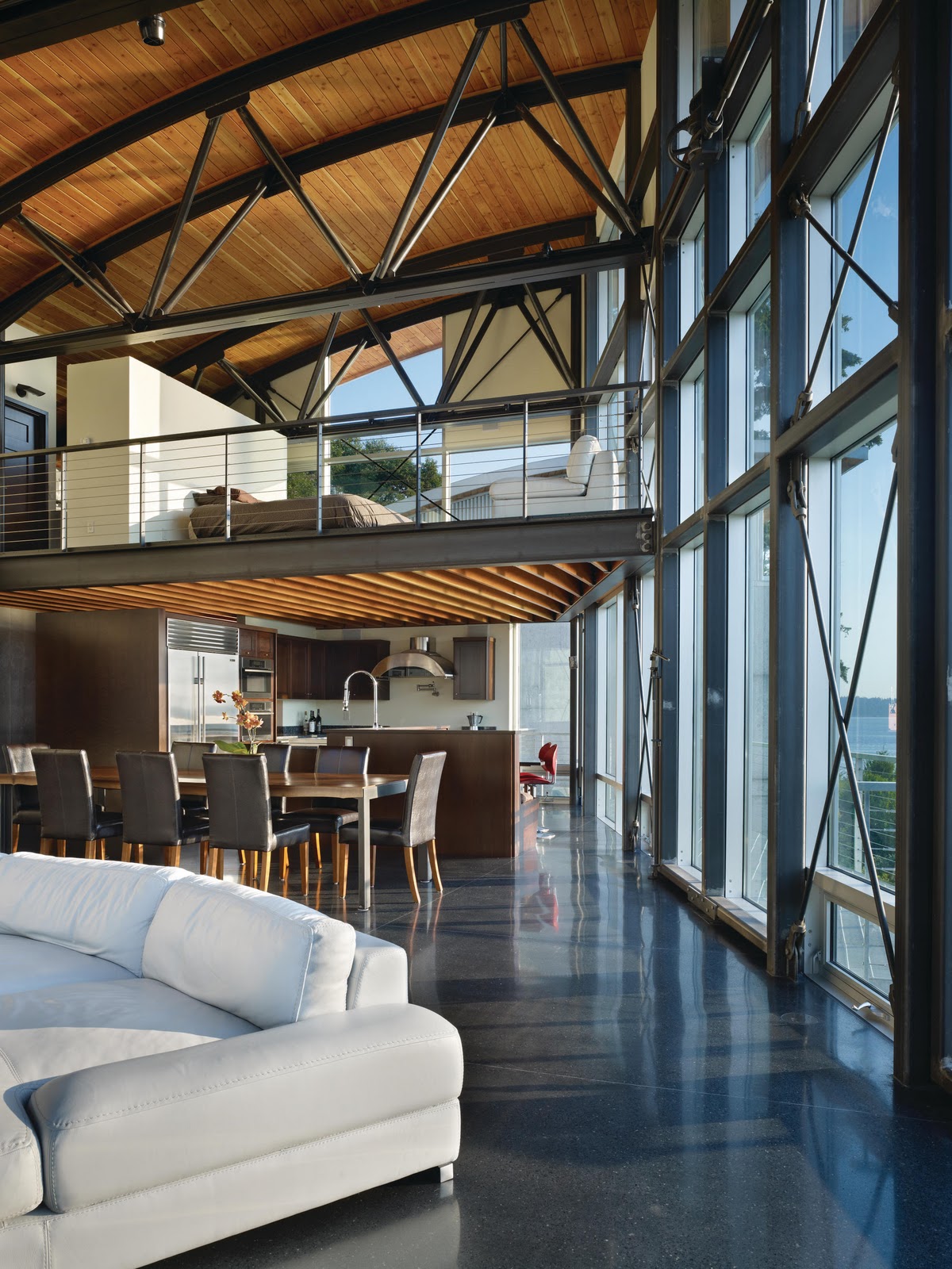 Maison esprit loft à ossature métallique : 3 réalisations d'architectes