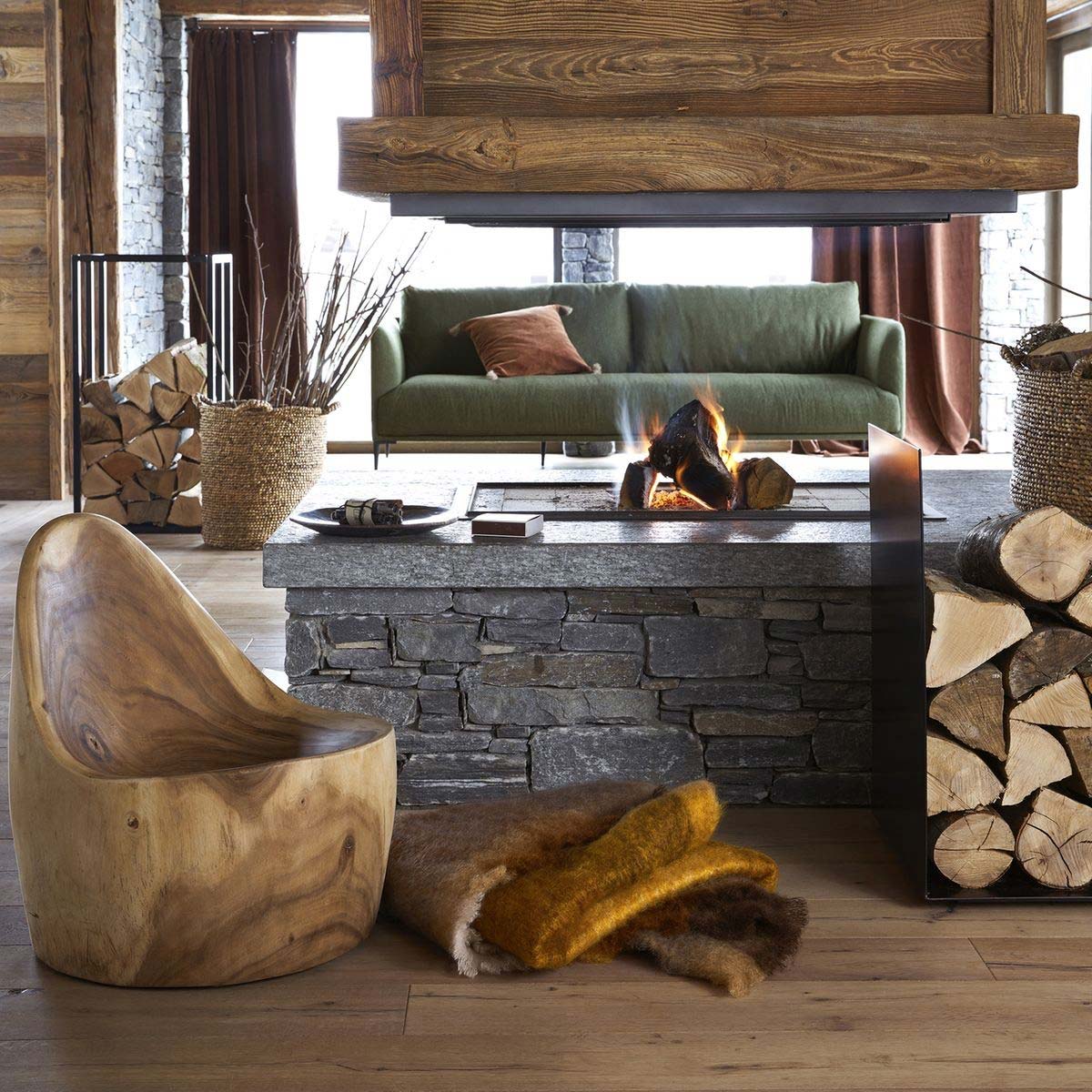 Range bûches intérieur : 31 idées déco pour stocker le bois