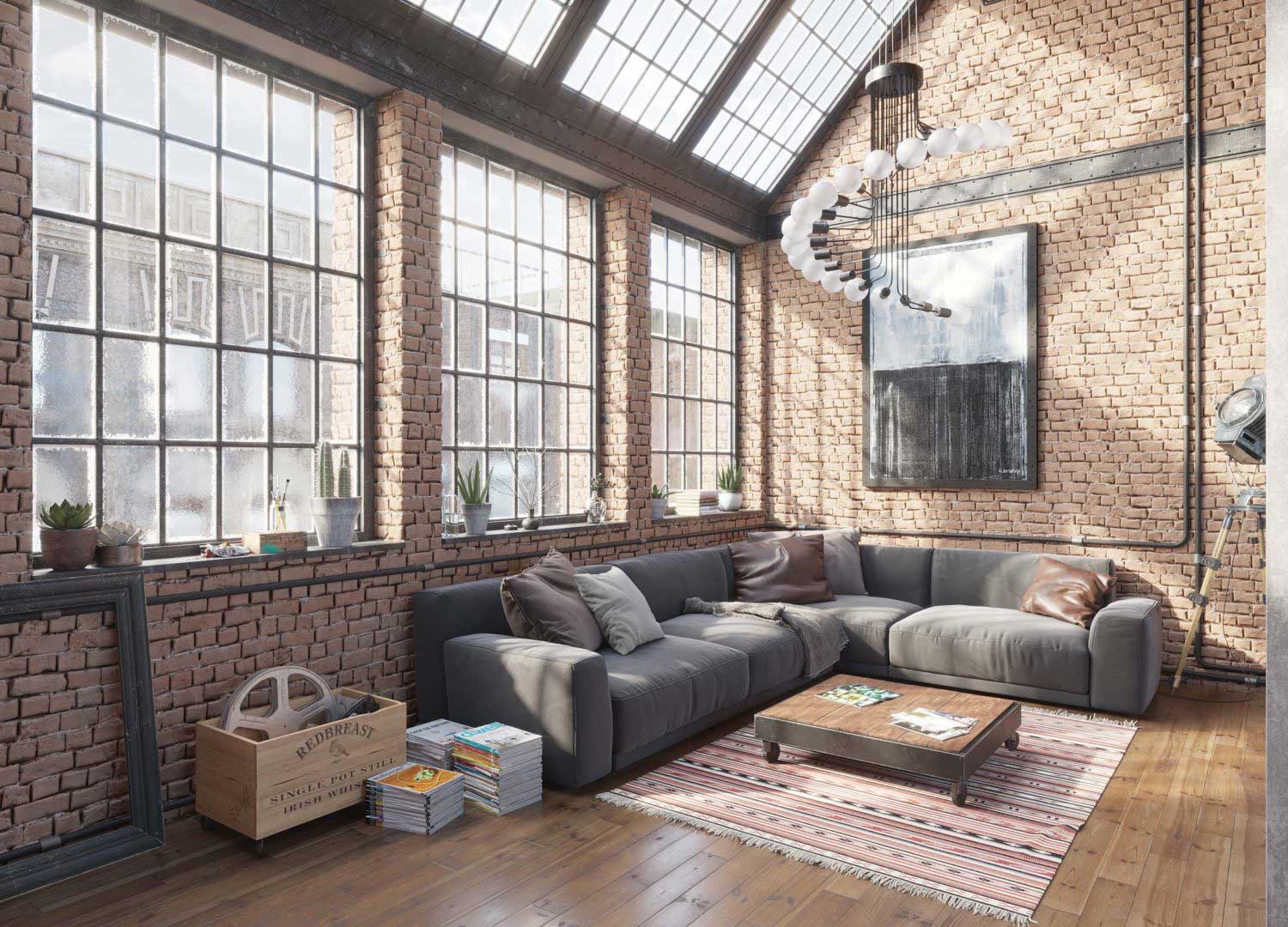 52 lofts industriels créés avec un logiciel de 3D