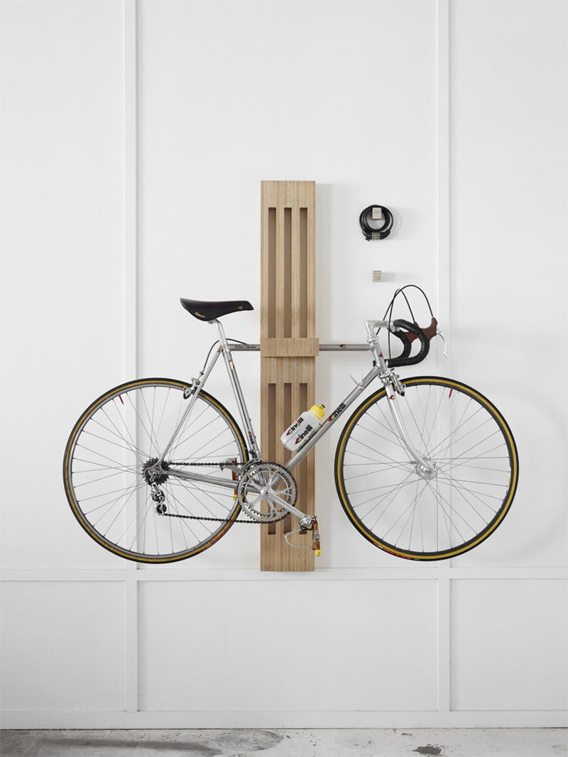 Porte vélo design en bois Porte vélo design en bois