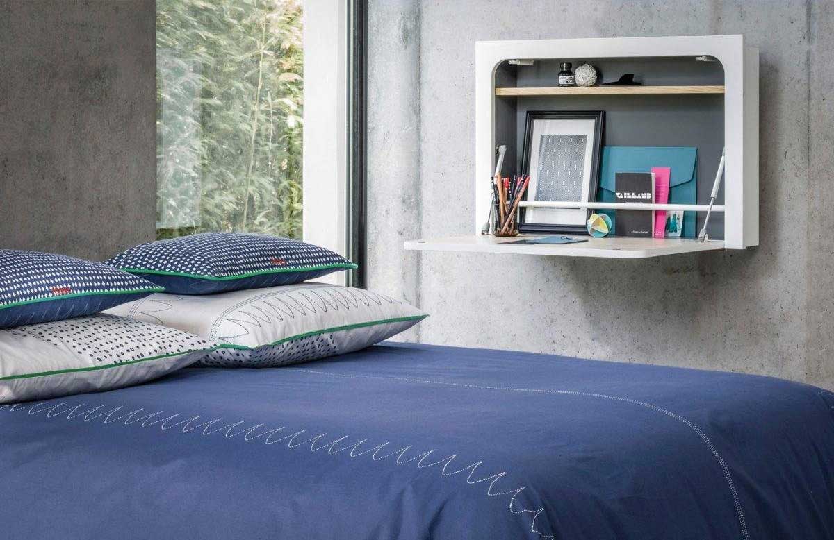 Bureau mural rabattable : 20 meubles pliables astucieux