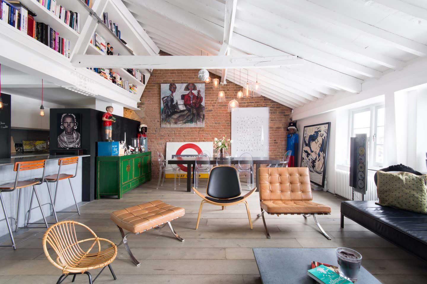 Combles aménagés en loft : 3 logements sous les toits