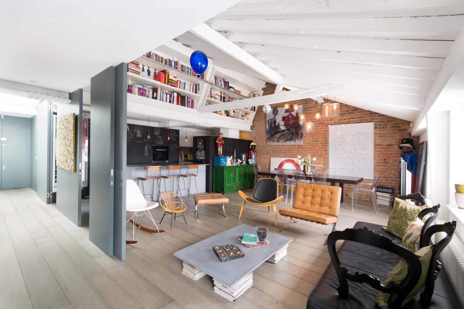 Combles aménagés en loft : 3 logements sous les toits