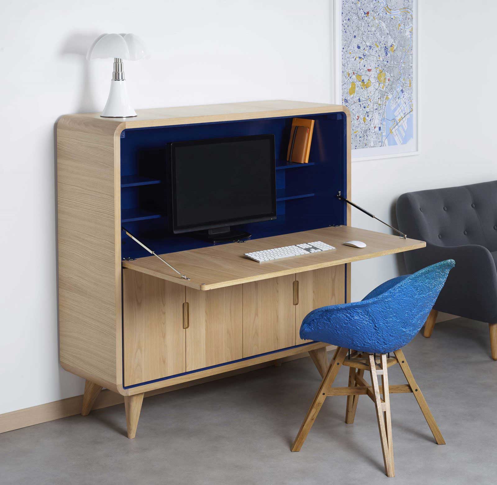 Cosy Korner, le mobilier qui se transforme en bureau
