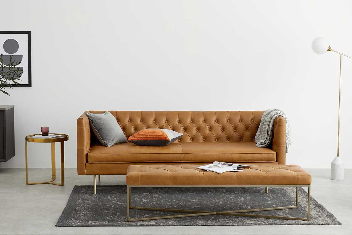 Canapé cuir marron : 22 idées déco pour le salon