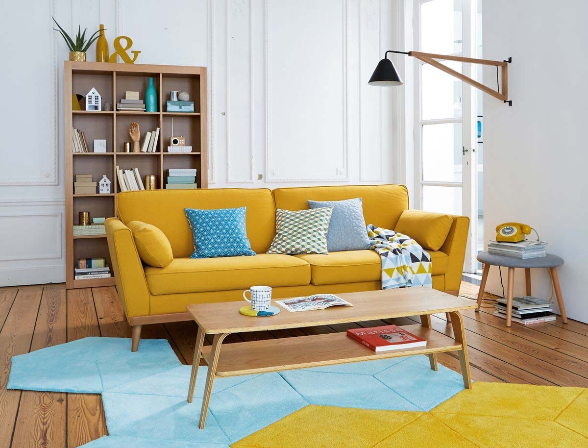 Canapé jaune : 26 idées déco pour le salon