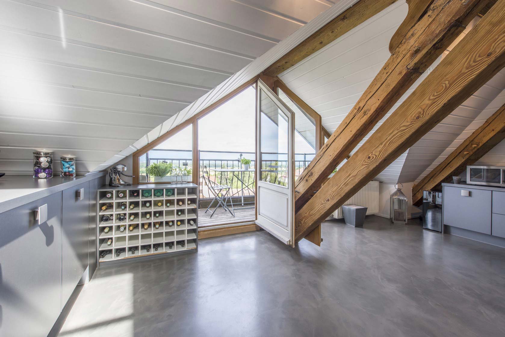 Combles aménagés en loft : 3 logements sous les toits