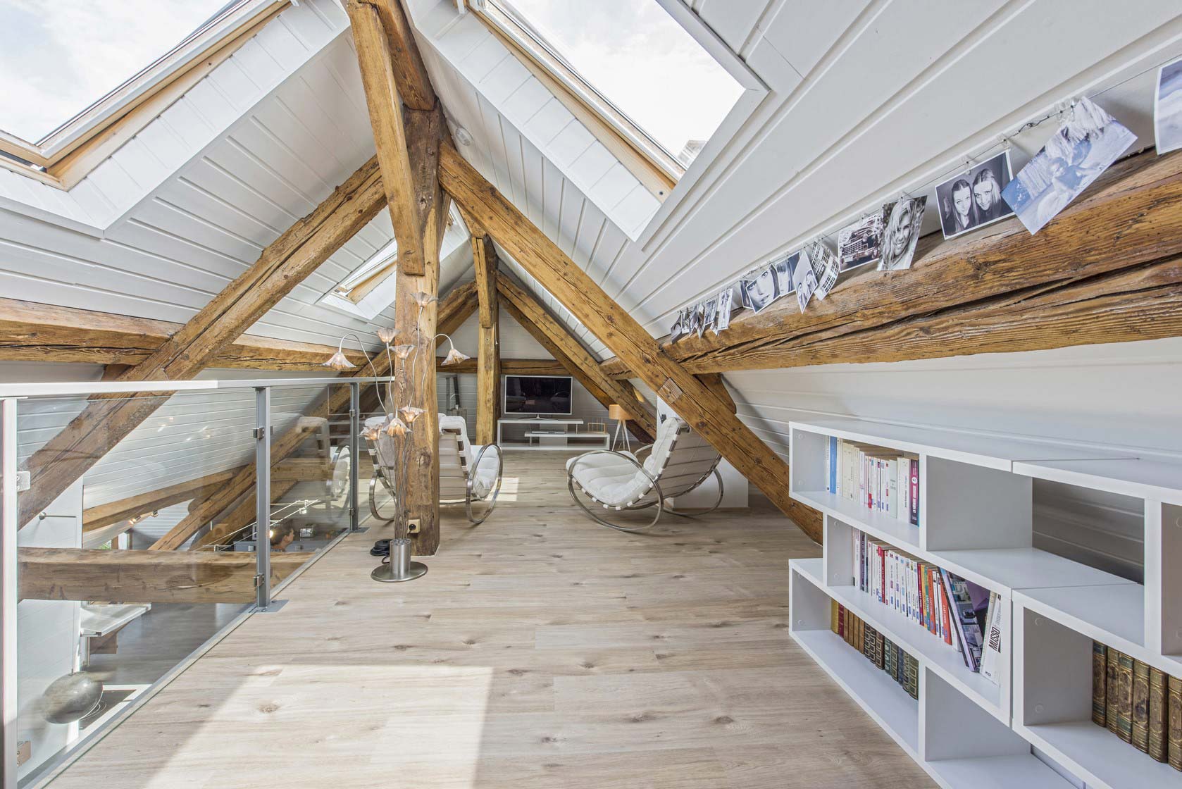 Combles aménagés en loft : 3 logements sous les toits