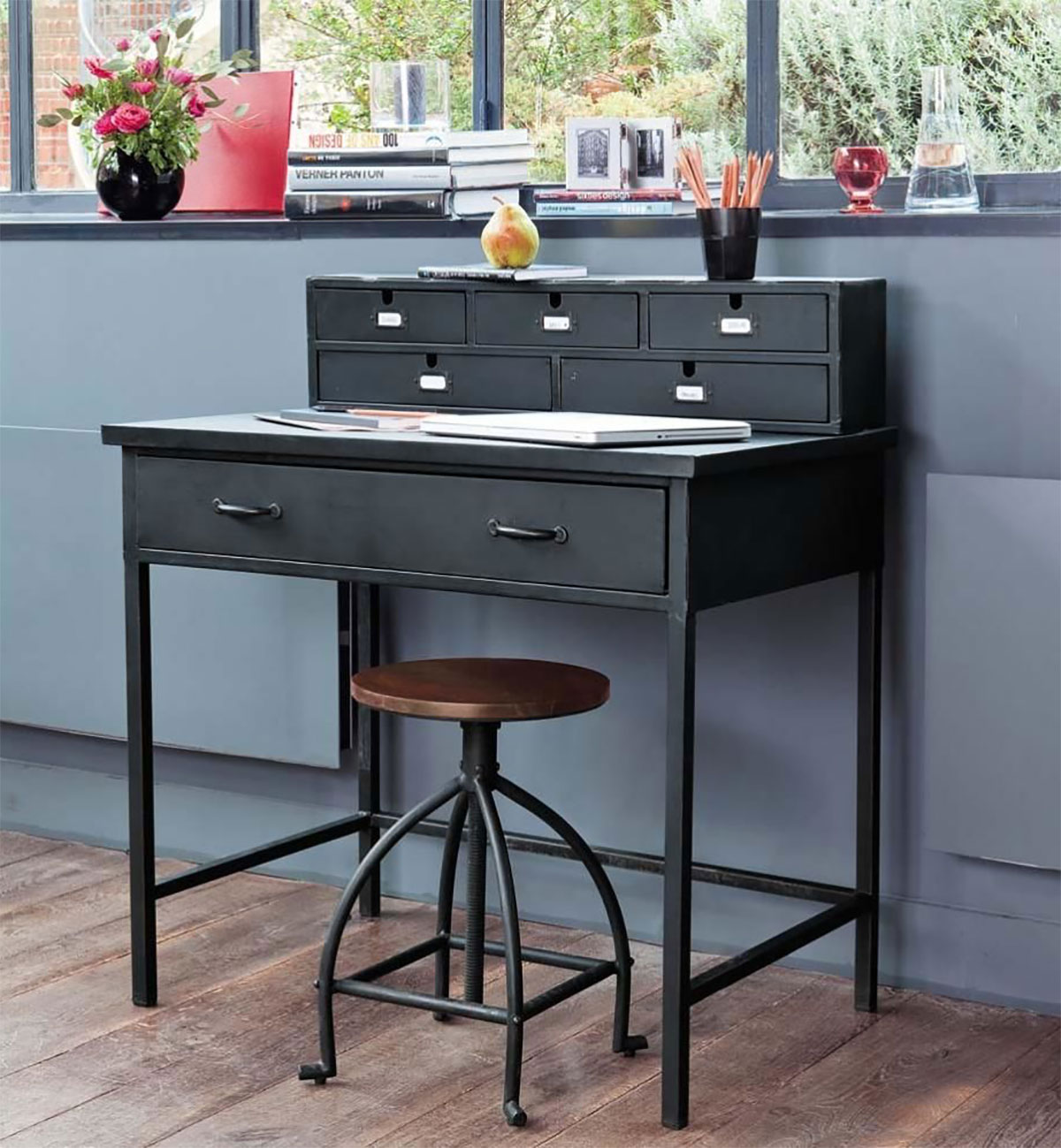 Bureau industriel : 23 idées déco en bois et métal