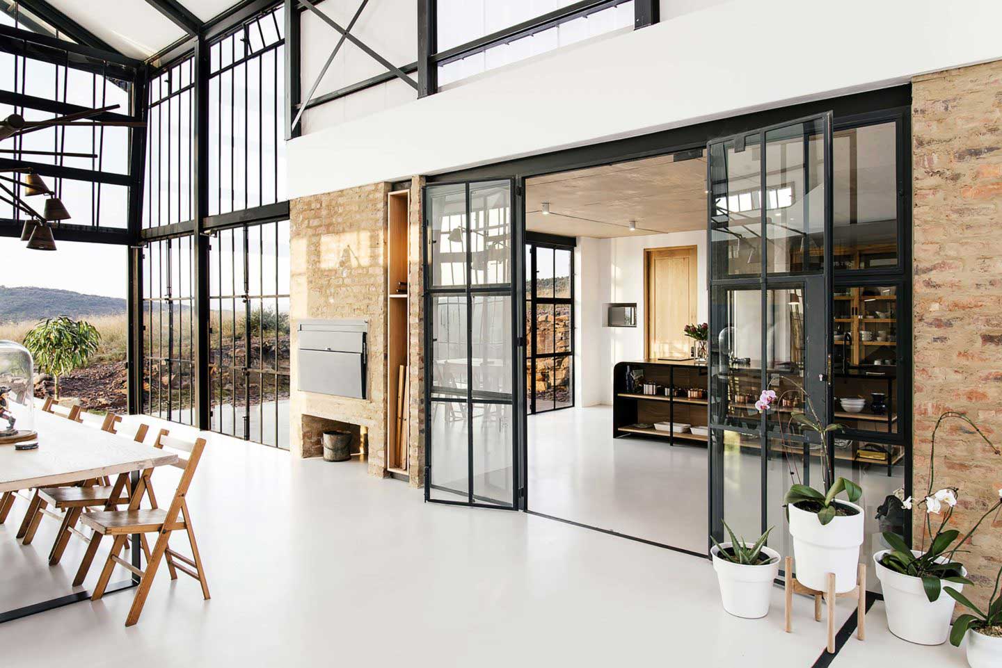 Style industriel pour une maison d'architecte
