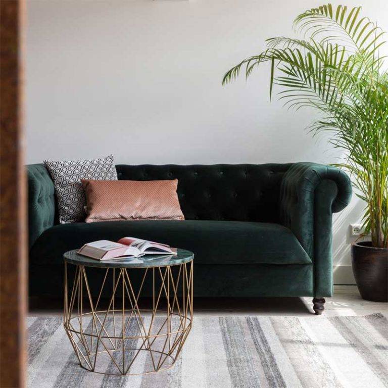 Canapé vert : 22 idées déco pour un salon esprit nature