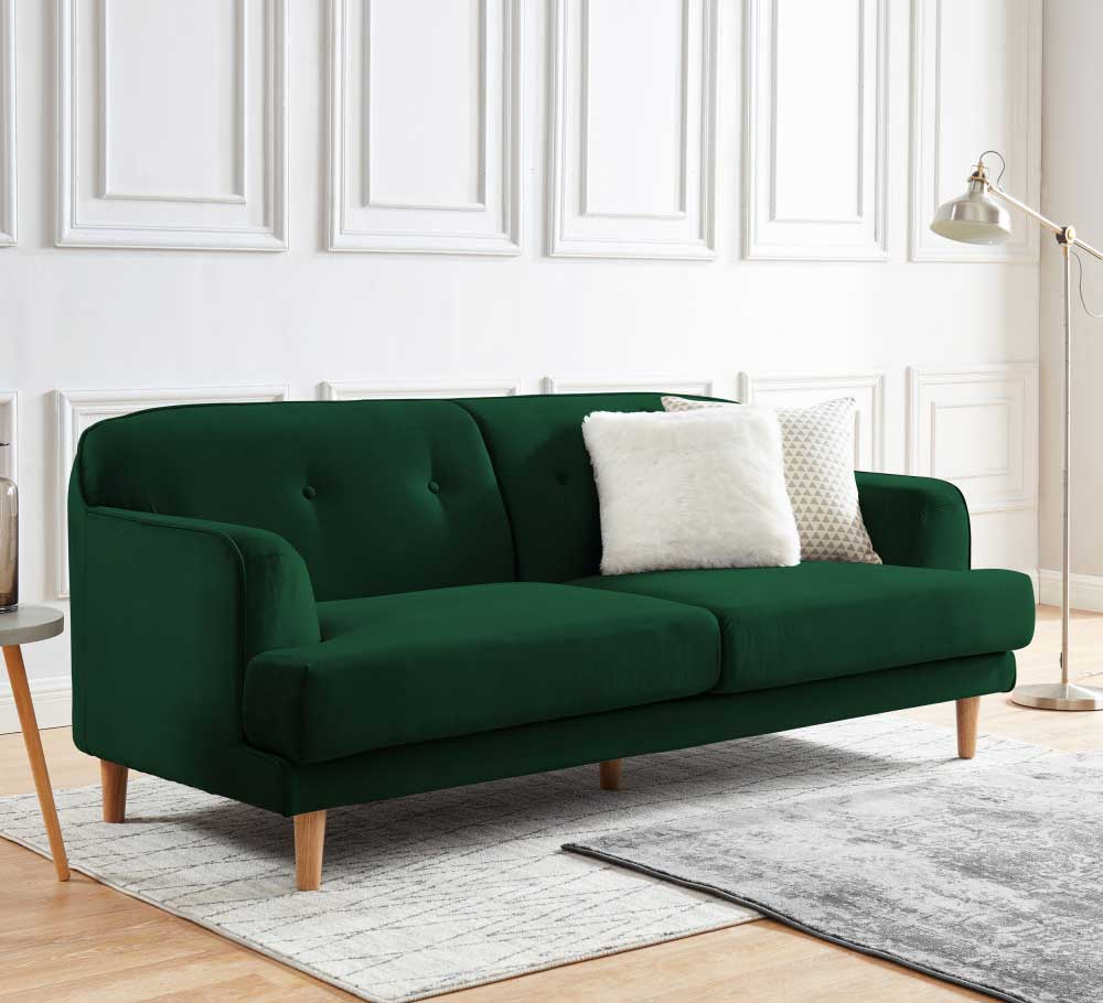 Canapé vert : 24 idées déco pour un salon esprit nature