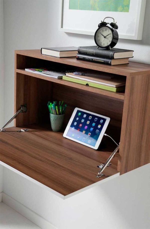 Bureau mural rabattable : 26 meubles pliables escamotables