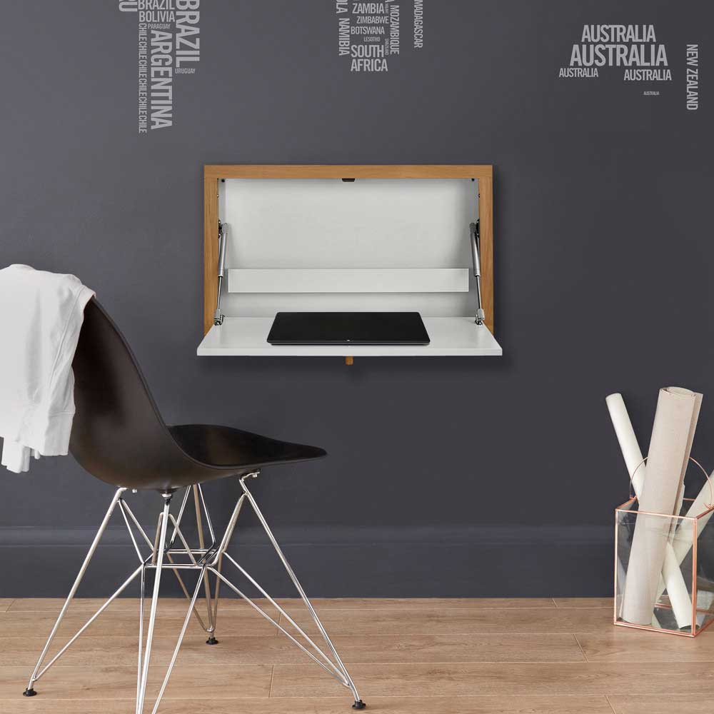 Bureau mural rabattable : 26 meubles pliables escamotables