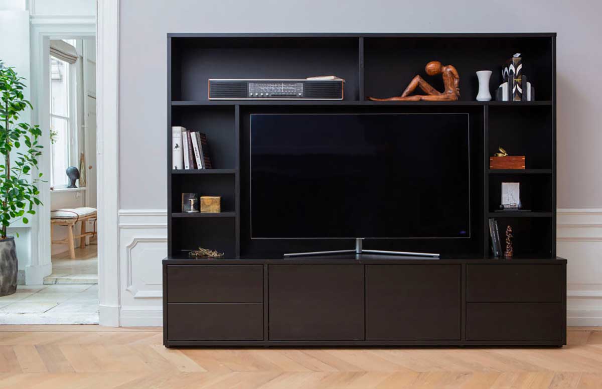 Meuble TV bibliothèque : 20 idées déco pour le salon