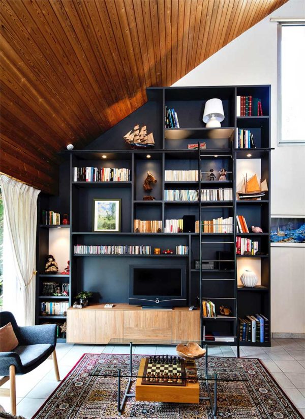Meuble TV bibliothèque : 20 idées déco pour le salon