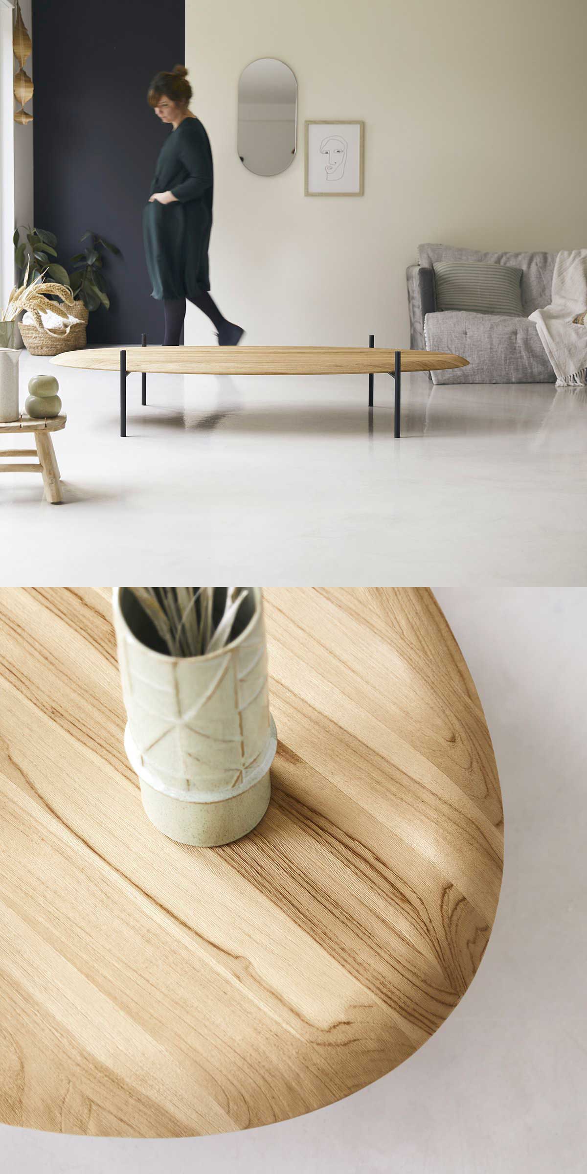 Table basse ovale : 19 designs pour le salon