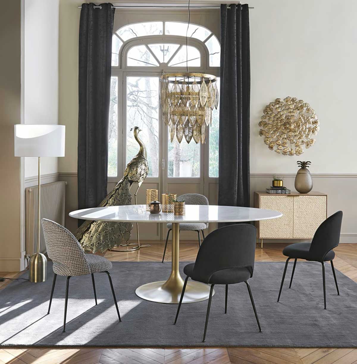 Table en marbre : 18 modèles pour la salle à manger