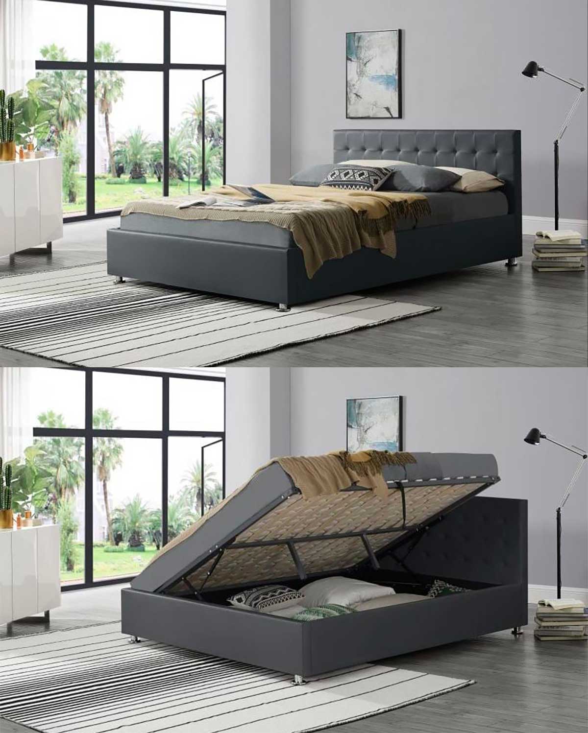 Lit coffre : 20 modèles avec sommier relevable