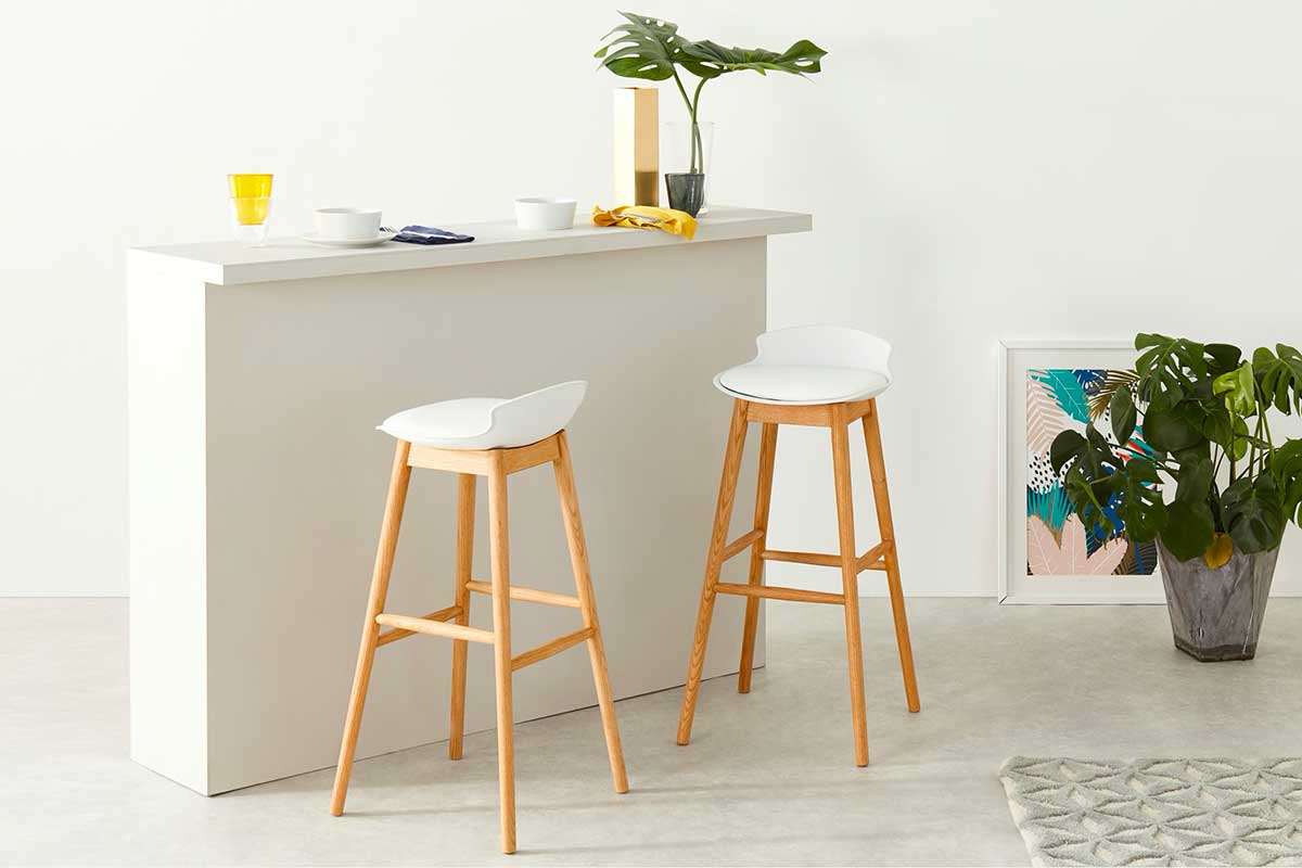 Tabouret Bar Blanc