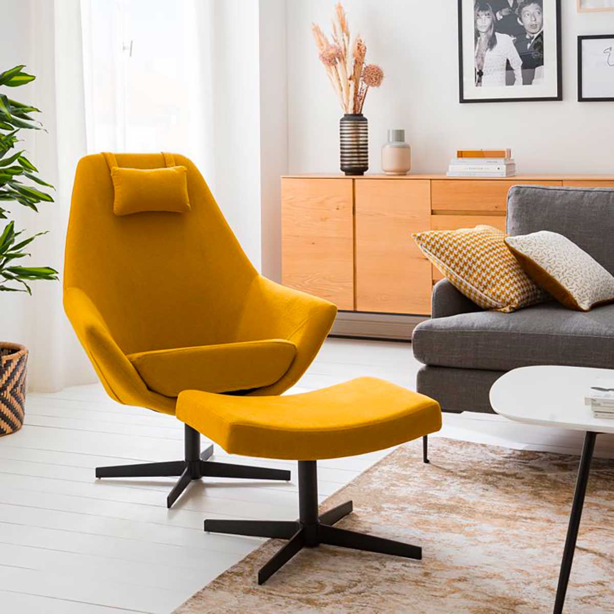 Fauteuil avec repose-pieds : 19 modèles pour le salon Fauteuil avec repose-pieds : 19 modèles pour le salon