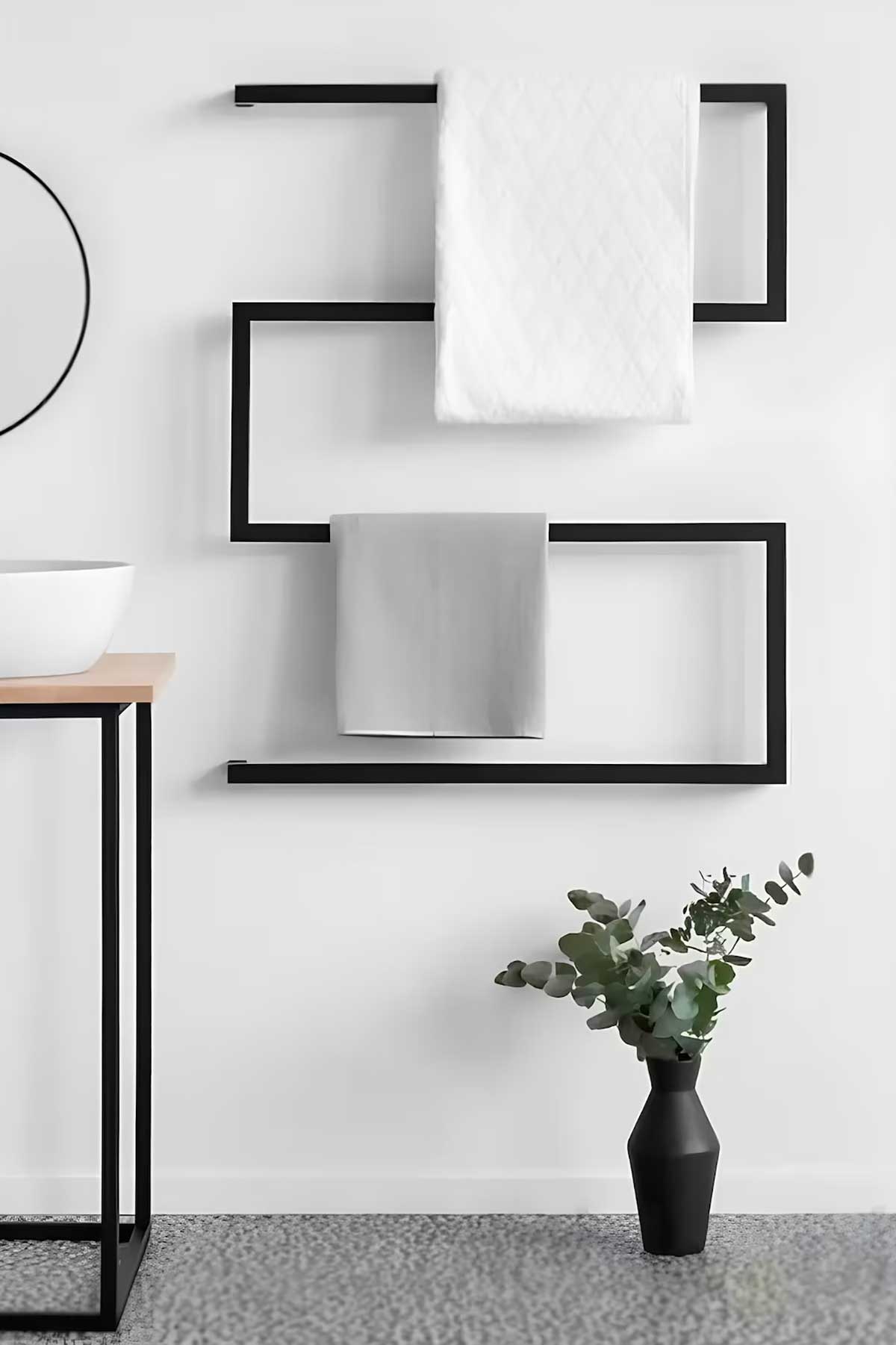 Porte-serviette mural : 21 modèles pour la salle de bains