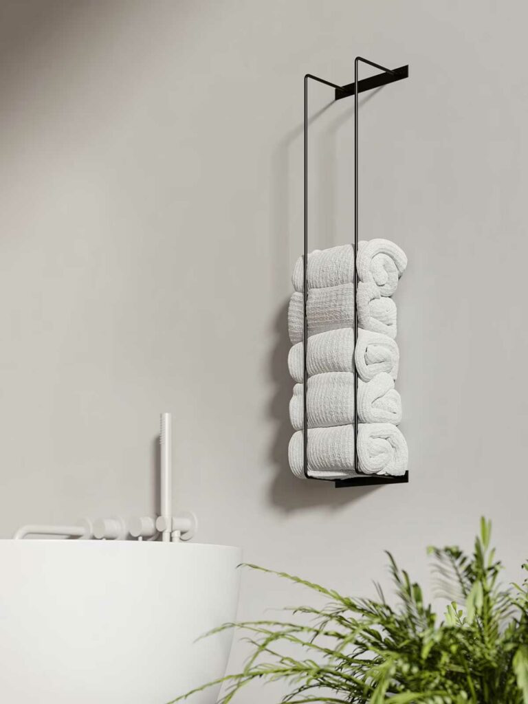 Porte-serviette mural : 21 modèles pour la salle de bains