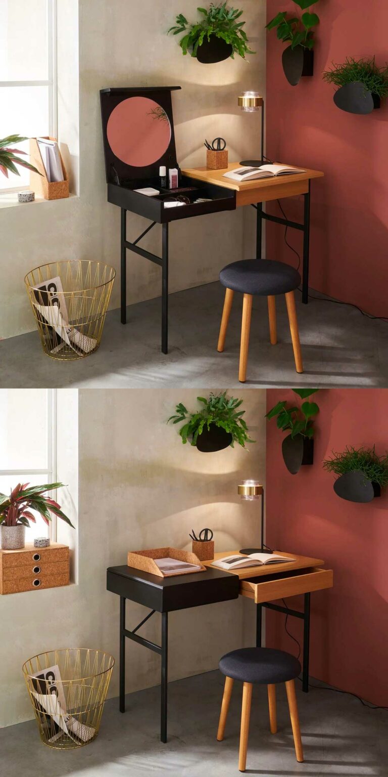 Coiffeuse moderne : 21 meubles design pour la chambre