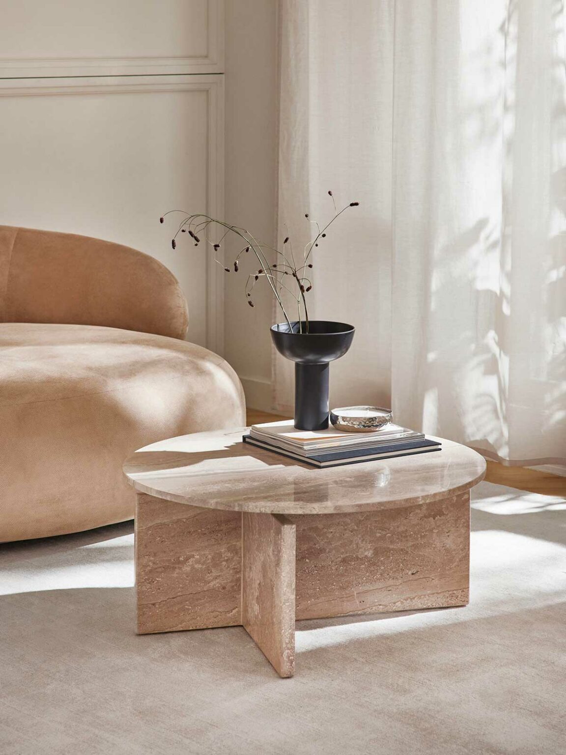 Table basse travertin : 26 modèles en pierre naturelle