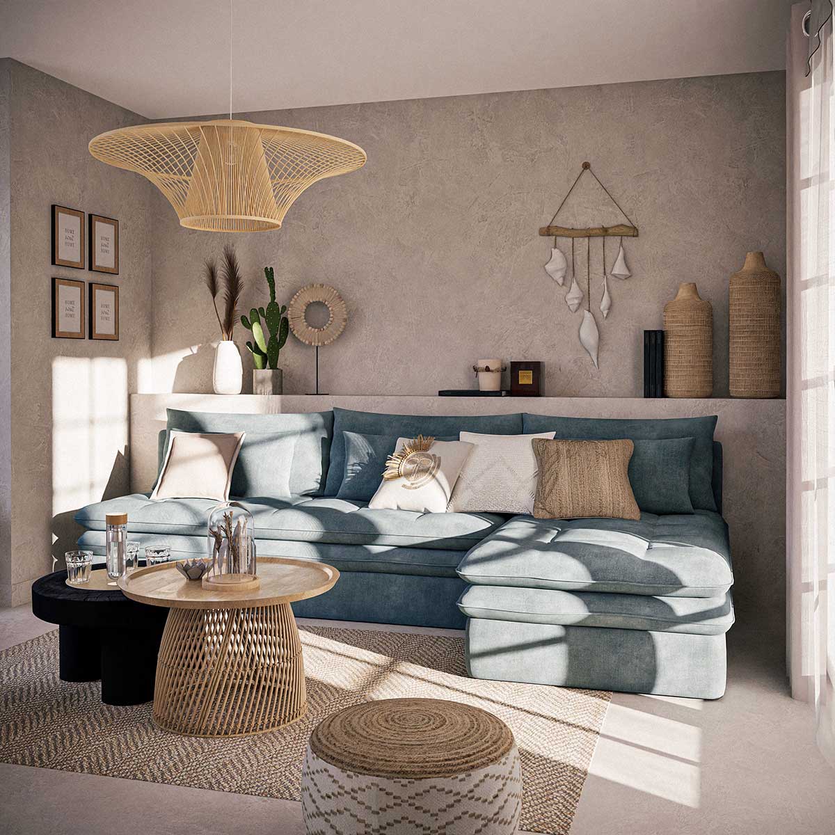 Canapé bleu : 29 idées déco pour sublimer votre salon