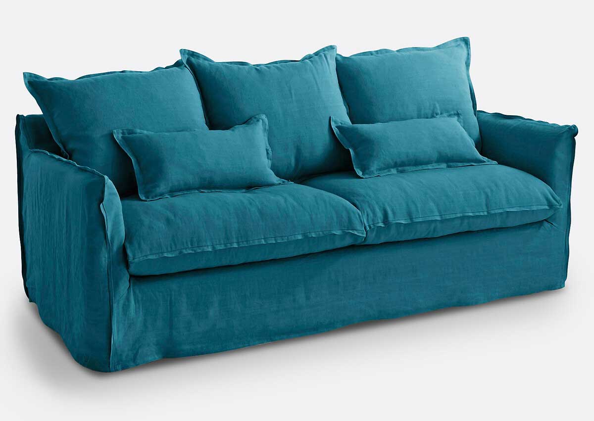 Canapé bleu : 29 idées déco pour sublimer votre salon